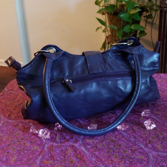 Avon | Bags | Deep Purple Leather Like Mid Sized Purse | Poshmark